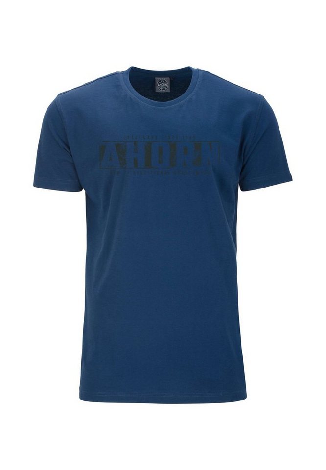 Ahorn Sportswear T Shirt Traditionalvulcan Grey Mit Modischem Frontprint