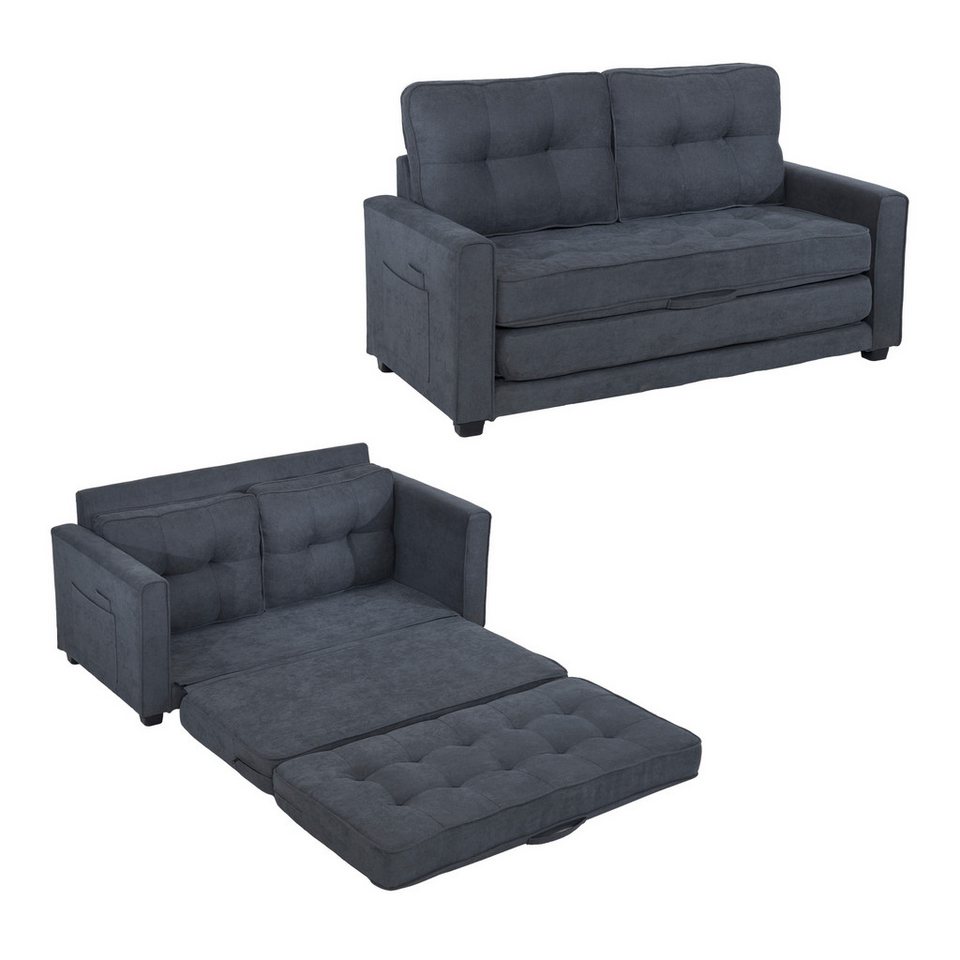Merax Schlafsofa 3 In 1 Klappbares Couch Bettsofa Sofa Mit