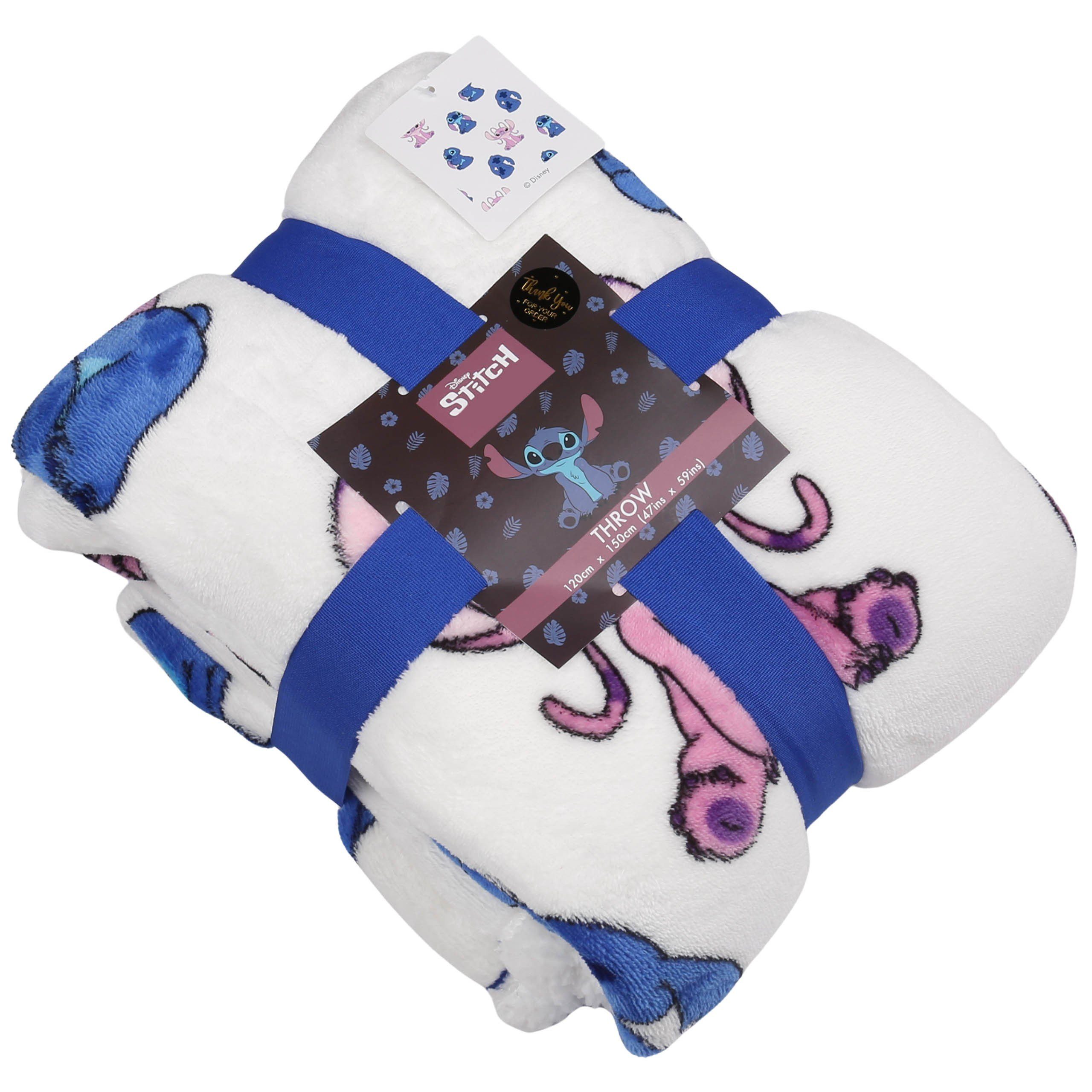 Disney Tagesdecke DISNEY Angel Stitch Weiß Tagesdecke 120x150 cm ...
