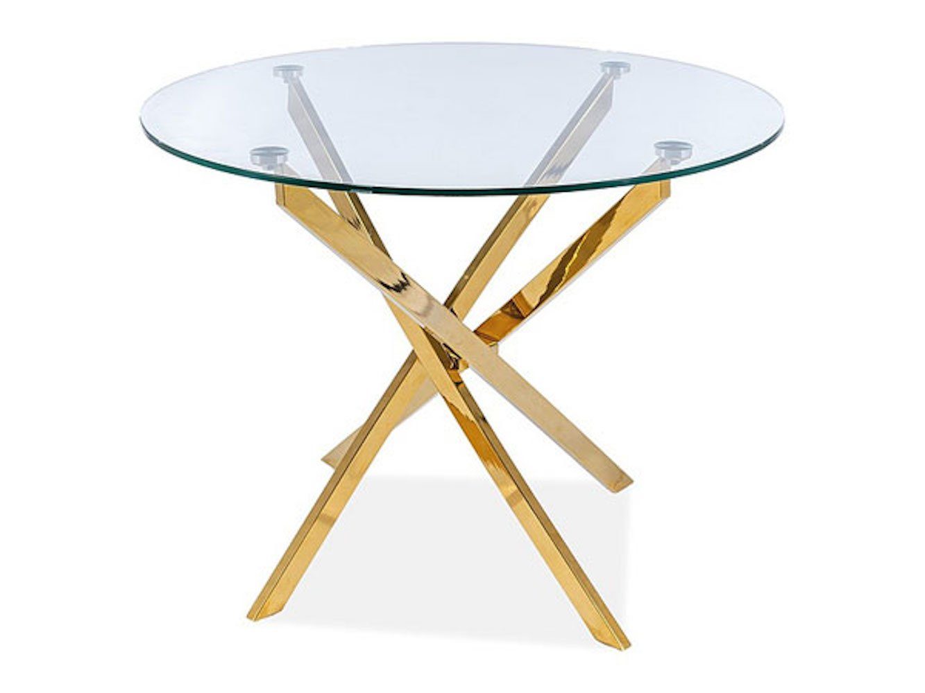Esstisch Gold Glas