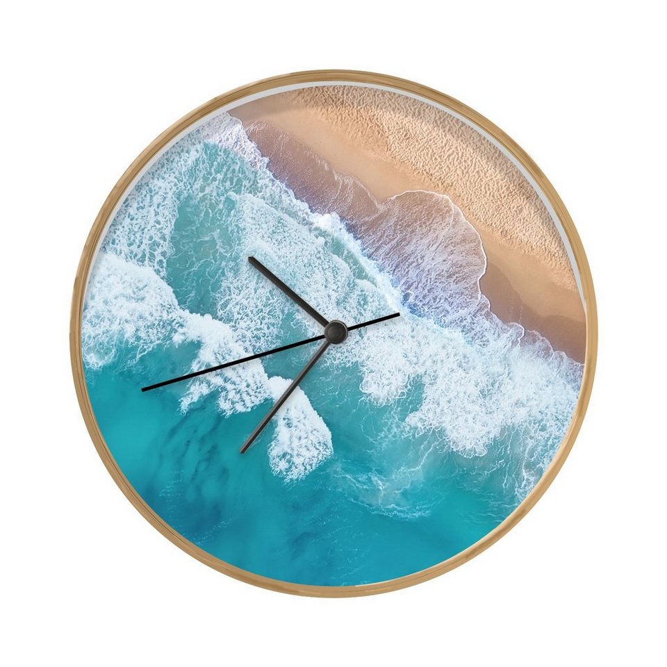 Muchowow Wanduhr Wasser Meer Strand Sommer Uhrwerk Wohnzimmer