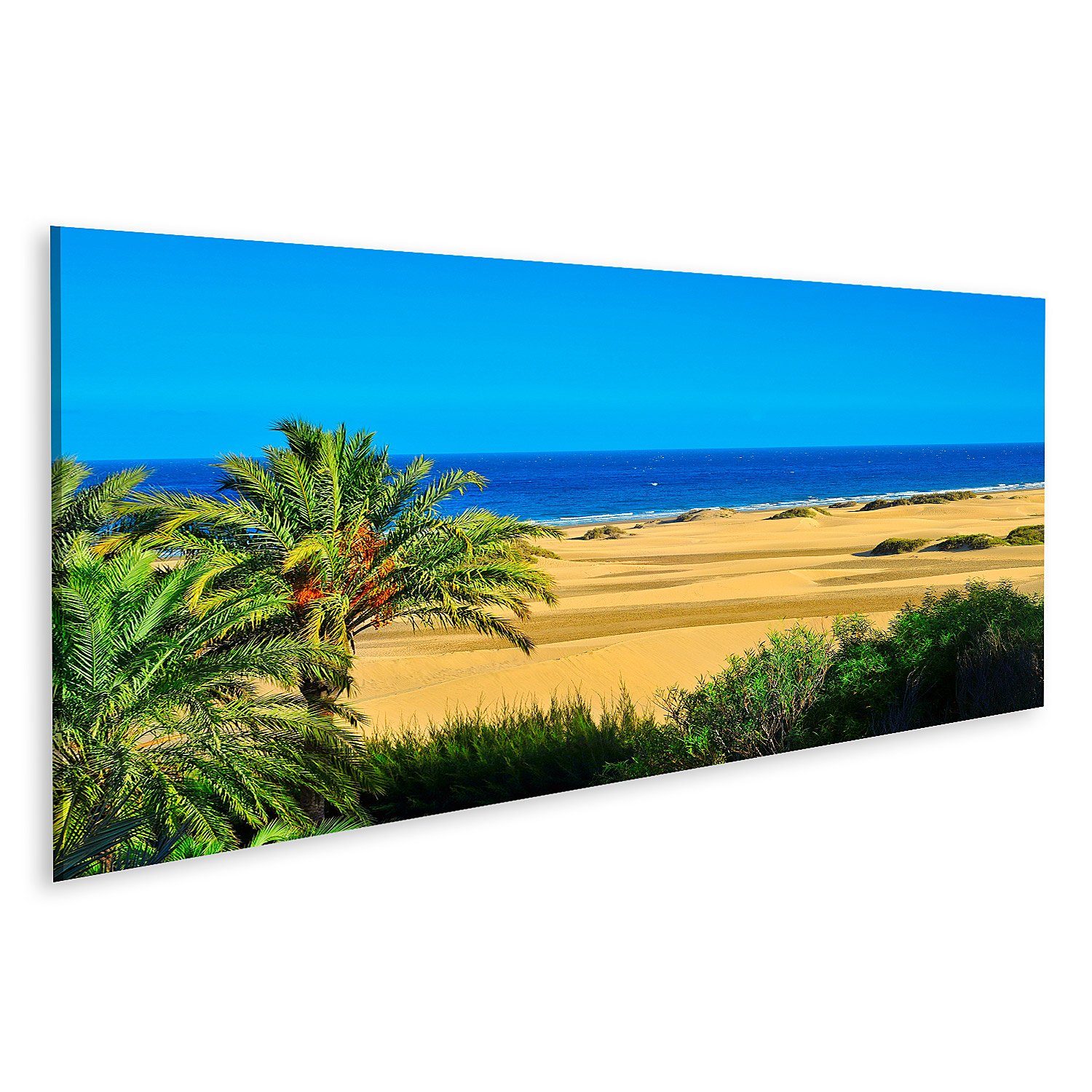 islandburner Leinwandbild Bild auf Leinwand Ein Blick auf das Naturreservat der Dünen von Maspal