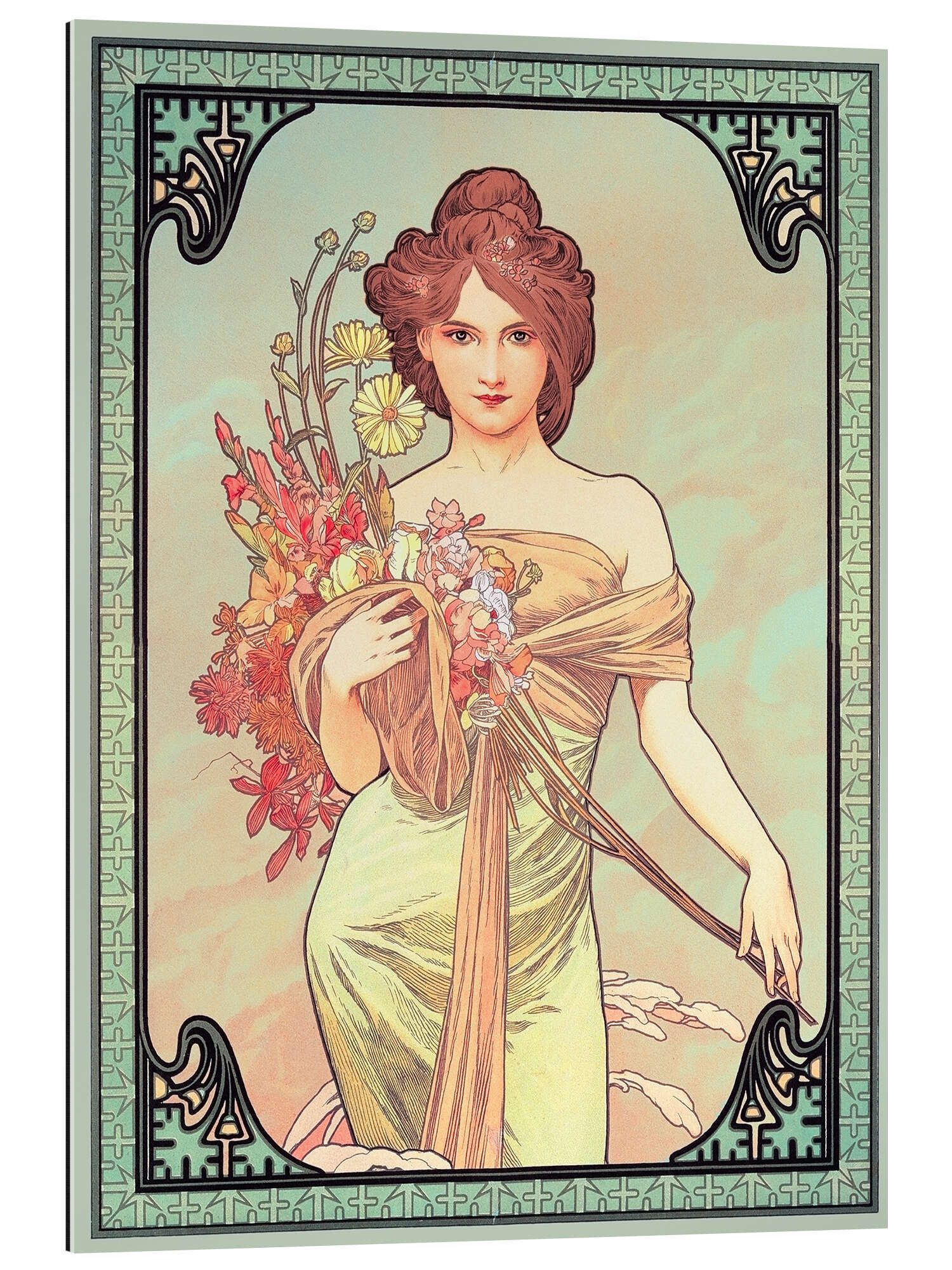 Posterlounge Xxl Wandbild Alfons Mucha Die Vier Jahreszeiten