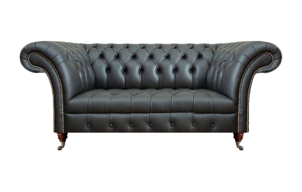 Jvmoebel Chesterfield Sofa Leder Sofa Zweisitzer Couch Polstermöbel