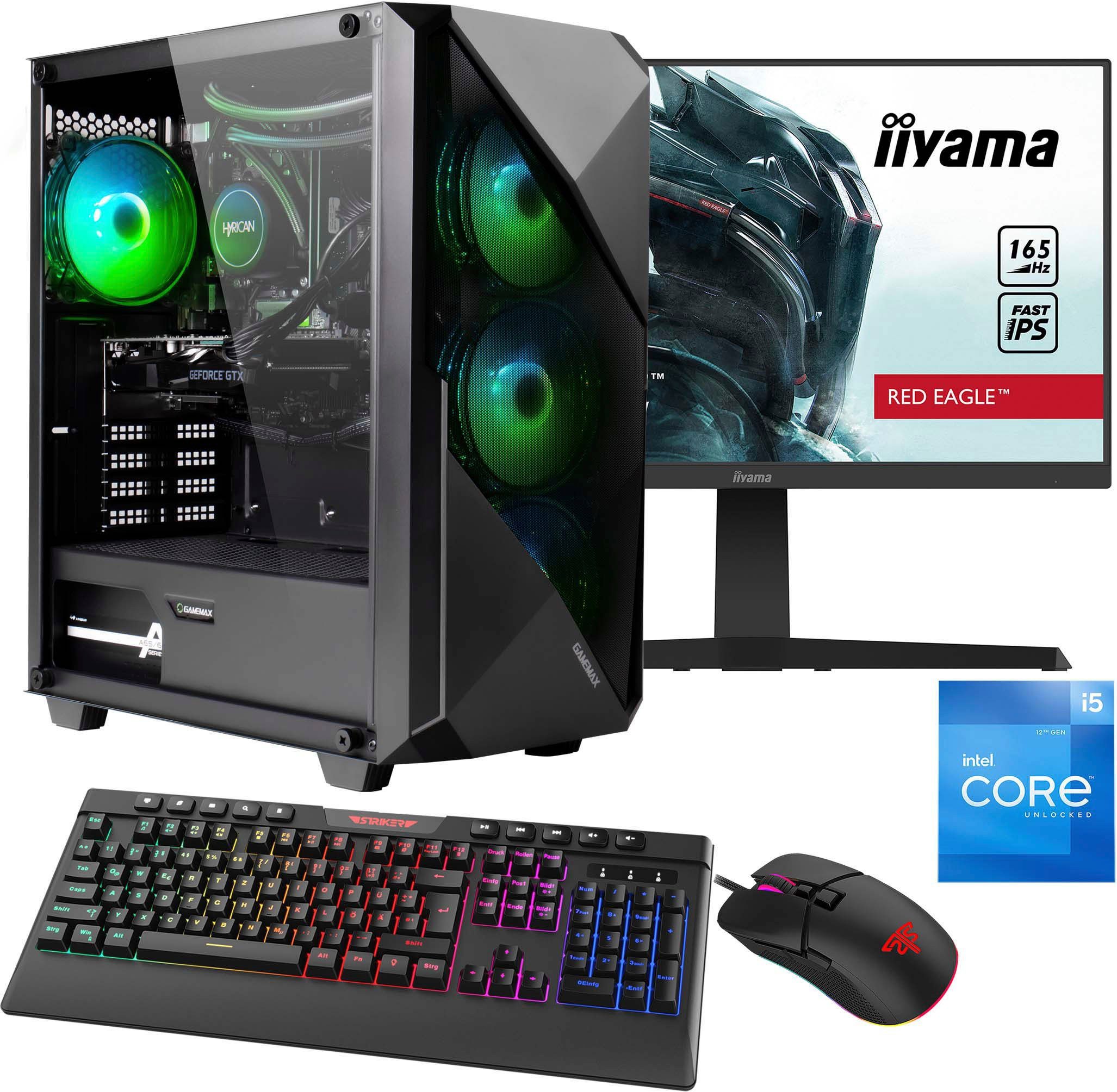 Hyrican Striker SET02276 Gaming-PC-Komplettsystem (23,8", Intel® Core i5 12400F, GeForce RTX ...