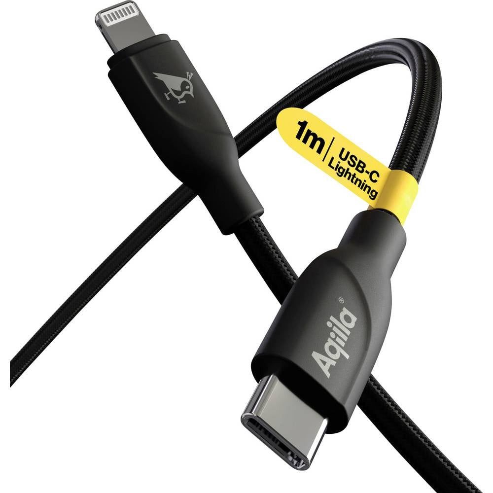 Aqiila Lade- / Sync - Kabel, 30W, 480 Mbits, Typ C auf Lightning, 1 USB ...