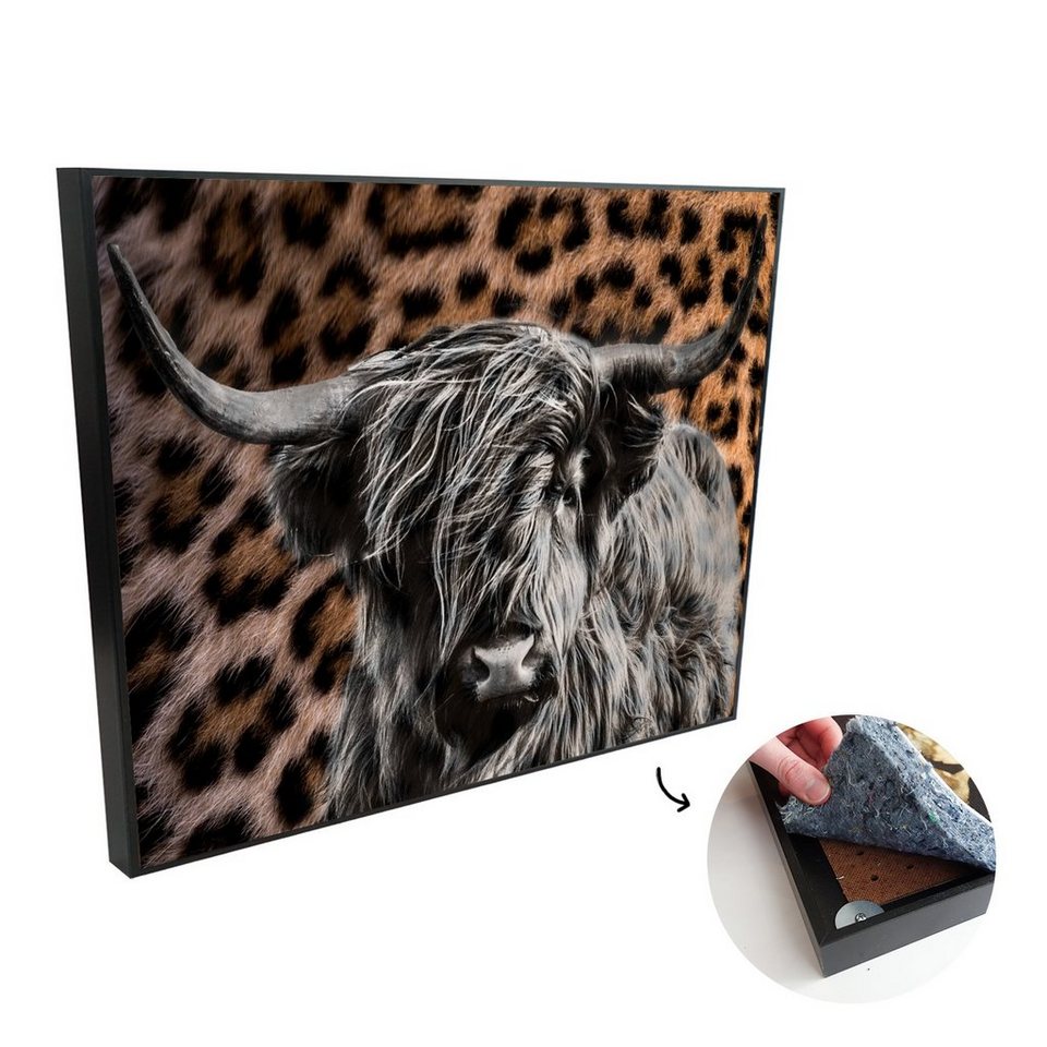 Muchowow Akustikplatte Schottischer Highlander Panther Schwarz