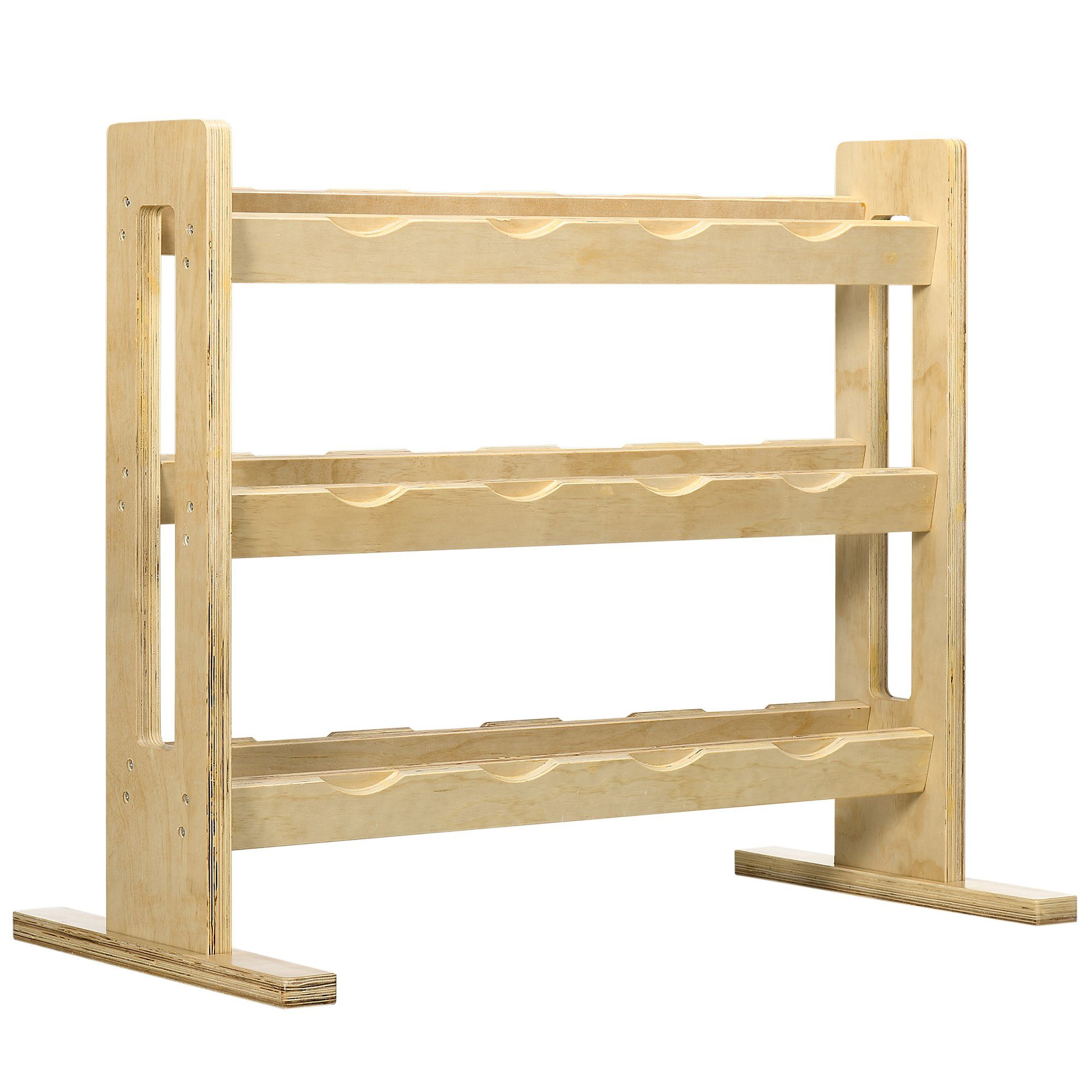 HOMCOM Kurzhantelständer 3 Stufige Hantelablage für 12 Kurzhanteln, Gewichtshalter, (1-St), 118L ...