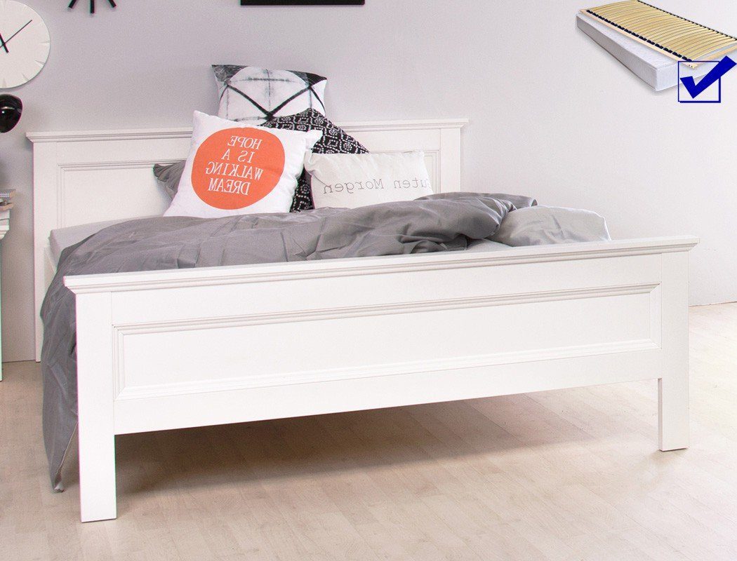 Faszinierend Bett 140x200 Weiss Landhausstil Ebenbild