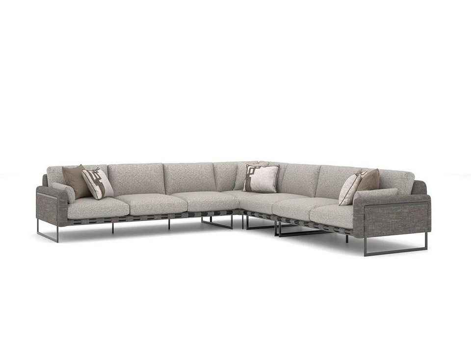 Jvmoebel Ecksofa Modern Polster Sofa L Form Textil Wohnzimmer