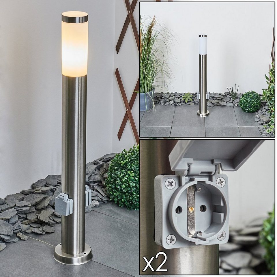 Hofstein Pollerleuchte Gnocchetta Sockelleuchte Aus Metallkunststoff