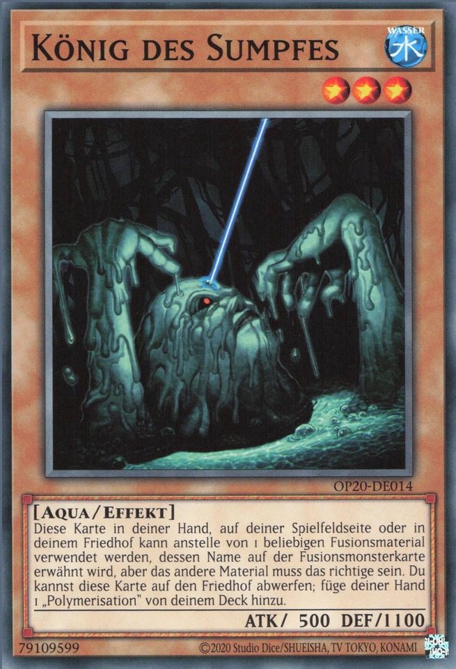 Recollectibles Sammelkarte Yugioh Karte König Des Sumpfes Deutsch Yu