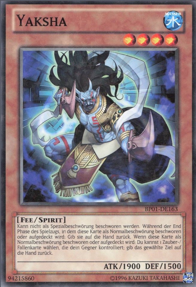 Recollectibles Sammelkarte Yugioh Karte Yaksha V 2 Deutsch Yu Gi Oh