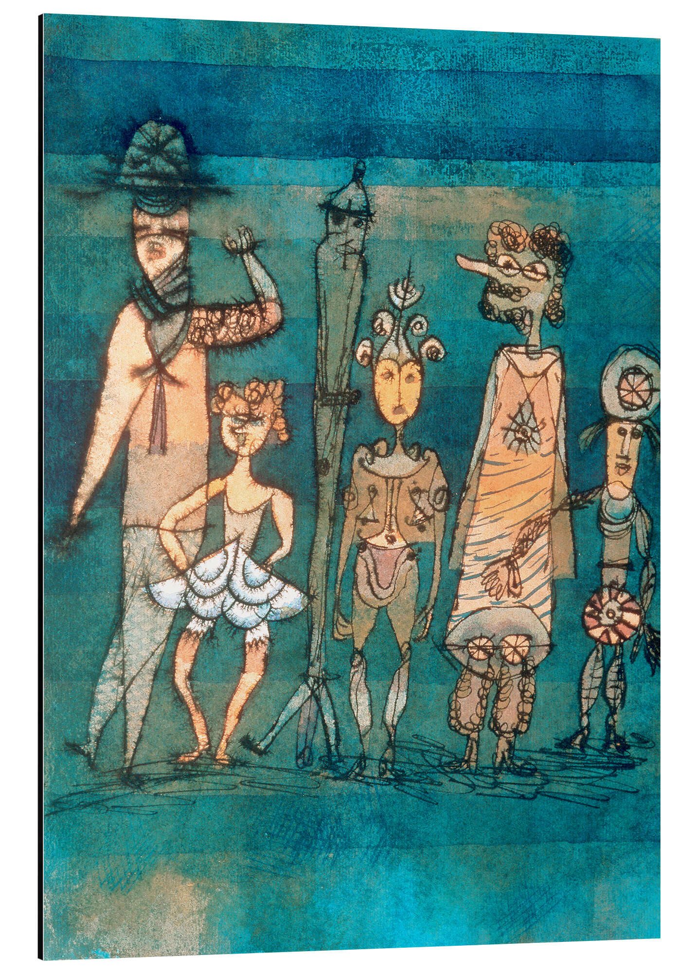 Posterlounge Alu Dibond Druck Paul Klee Masken Malerei