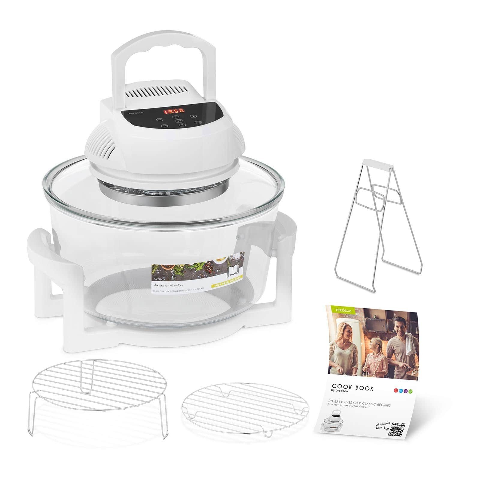 Bredeco Minibackofen Halogenofen Heißluftofen Halogen Ofen Backofen