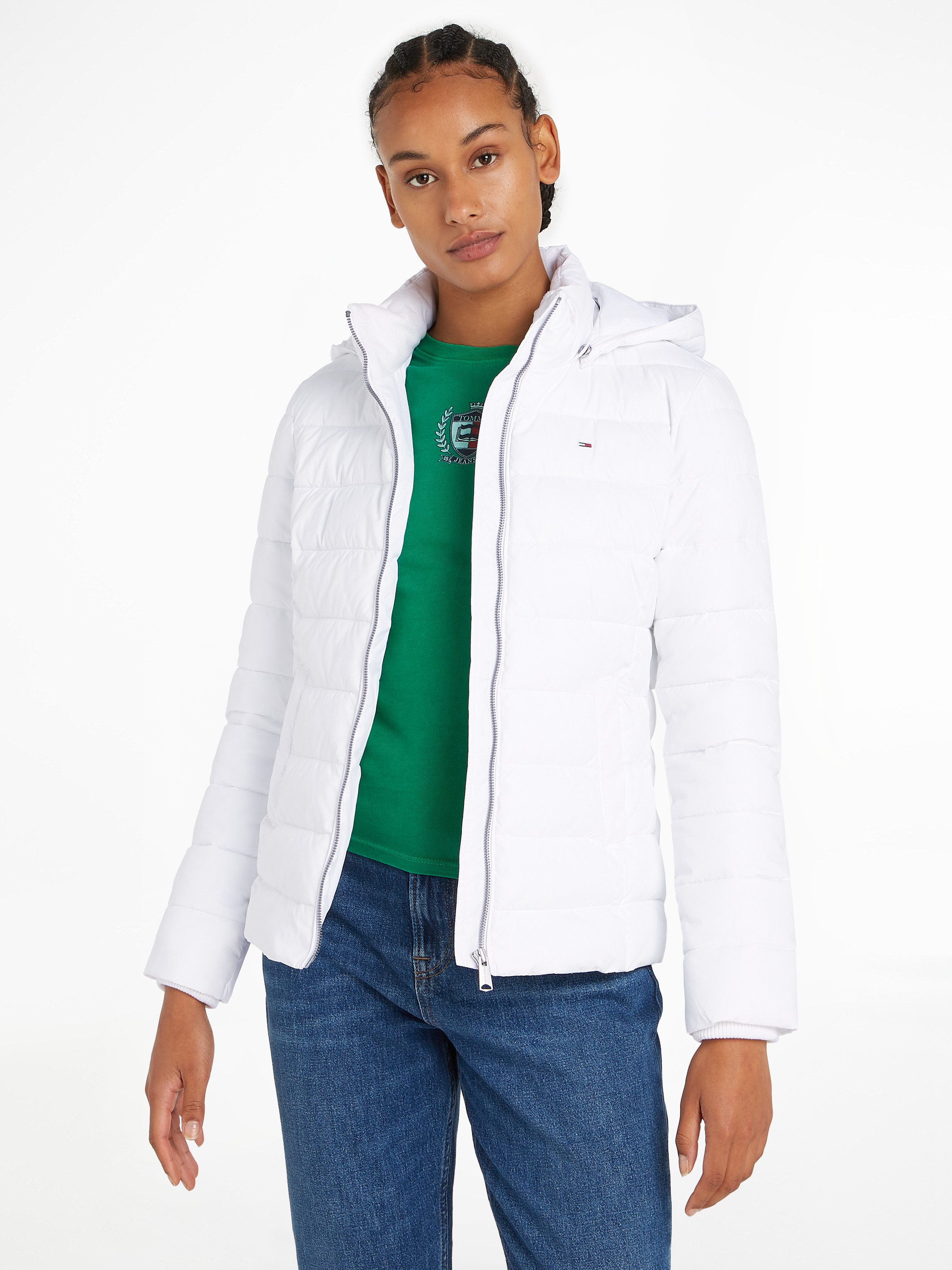 Tommy Jeans Steppjacke Tjw Basic Hooded Jacket Mit Kapuze