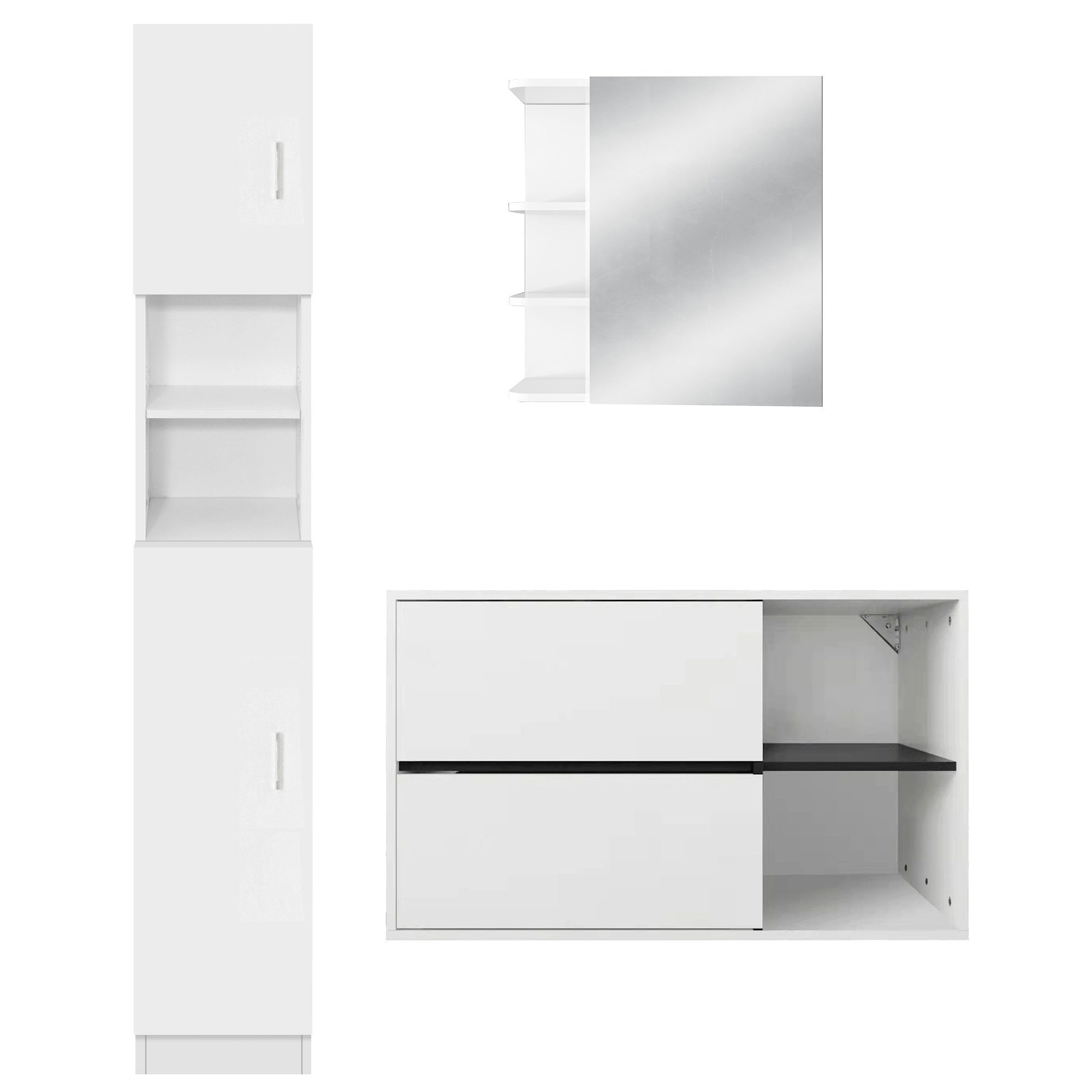 Ml Design Badezimmer Set Badmöbel Set Badezimmerset Badezimmerschrank