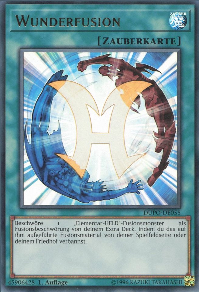 Recollectibles Sammelkarte Yugioh Karte Wunderfusion Deutsch Yu Gi Oh
