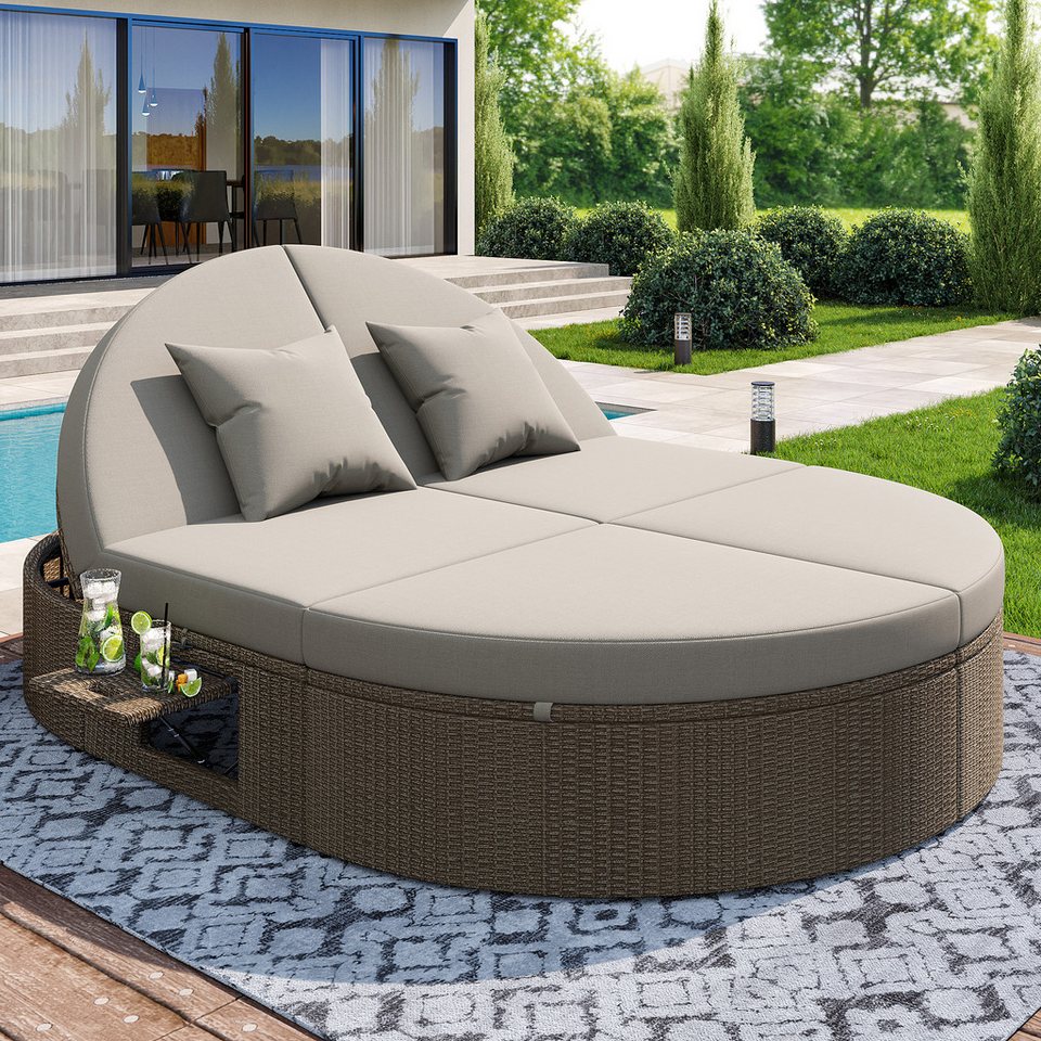 Redom Garten Palettensofa Gartenlounge Set Aus Pe Rattan Material
