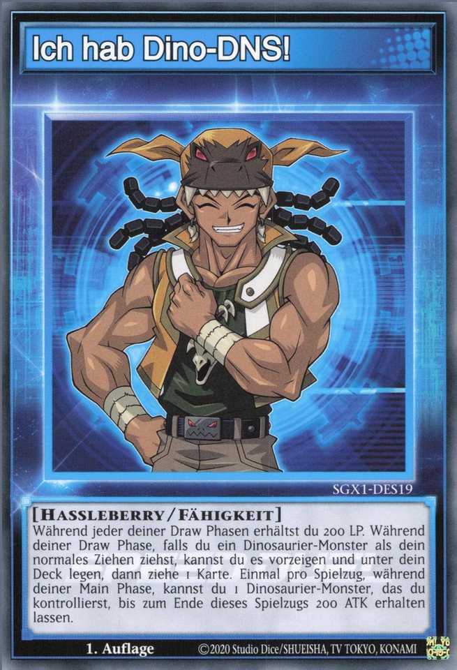 Recollectibles Sammelkarte Yugioh Karte Ich Hab Dino Dns Skill