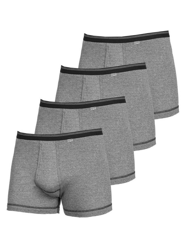 Kumpf Retro Pants 4er Sparpack Herren Short Feinripp Jeans Spar Set 4