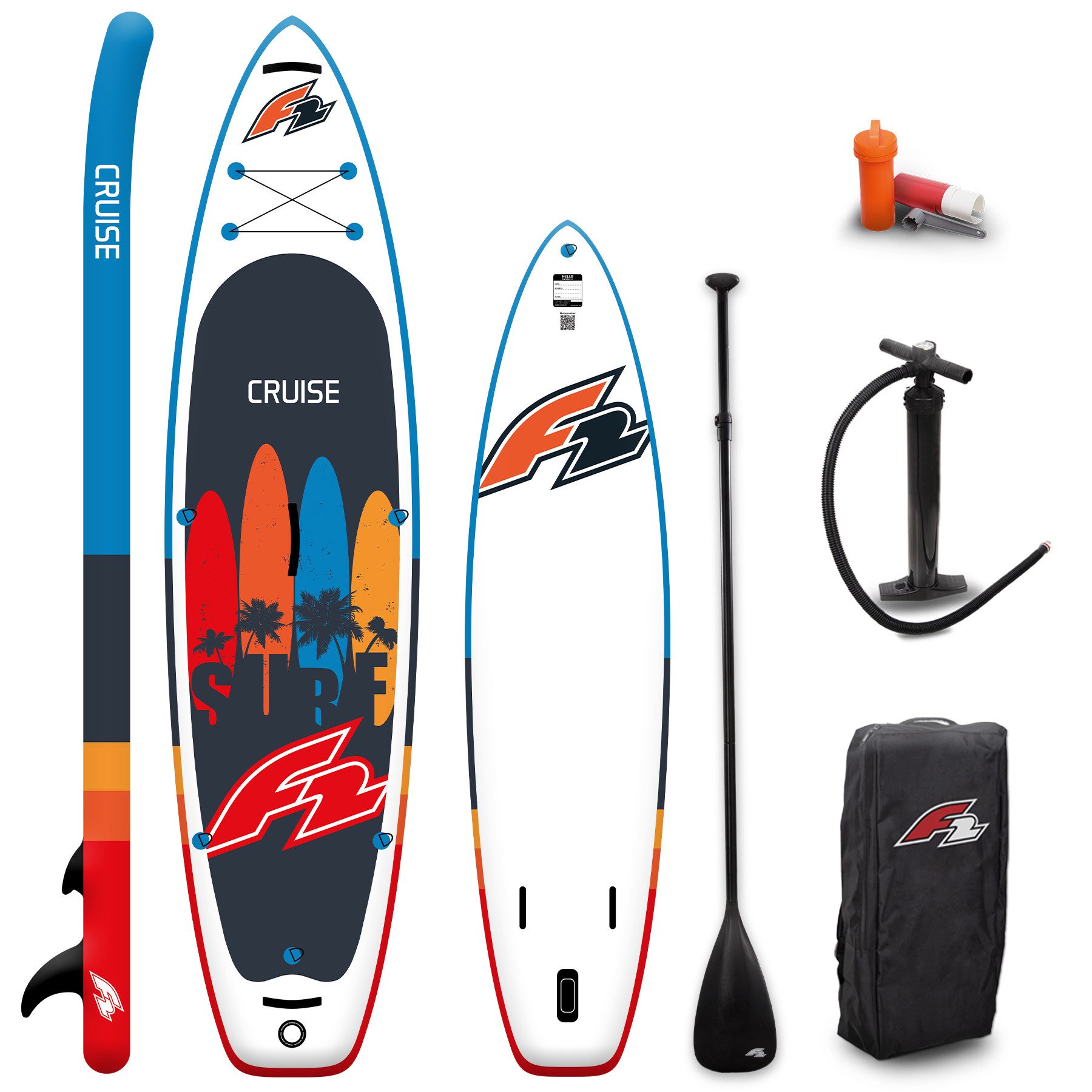 F2 SUP-Board F2 Stand up Paddle Board CRUISE - HFT SUP 10,6 Navy 2024/ ...