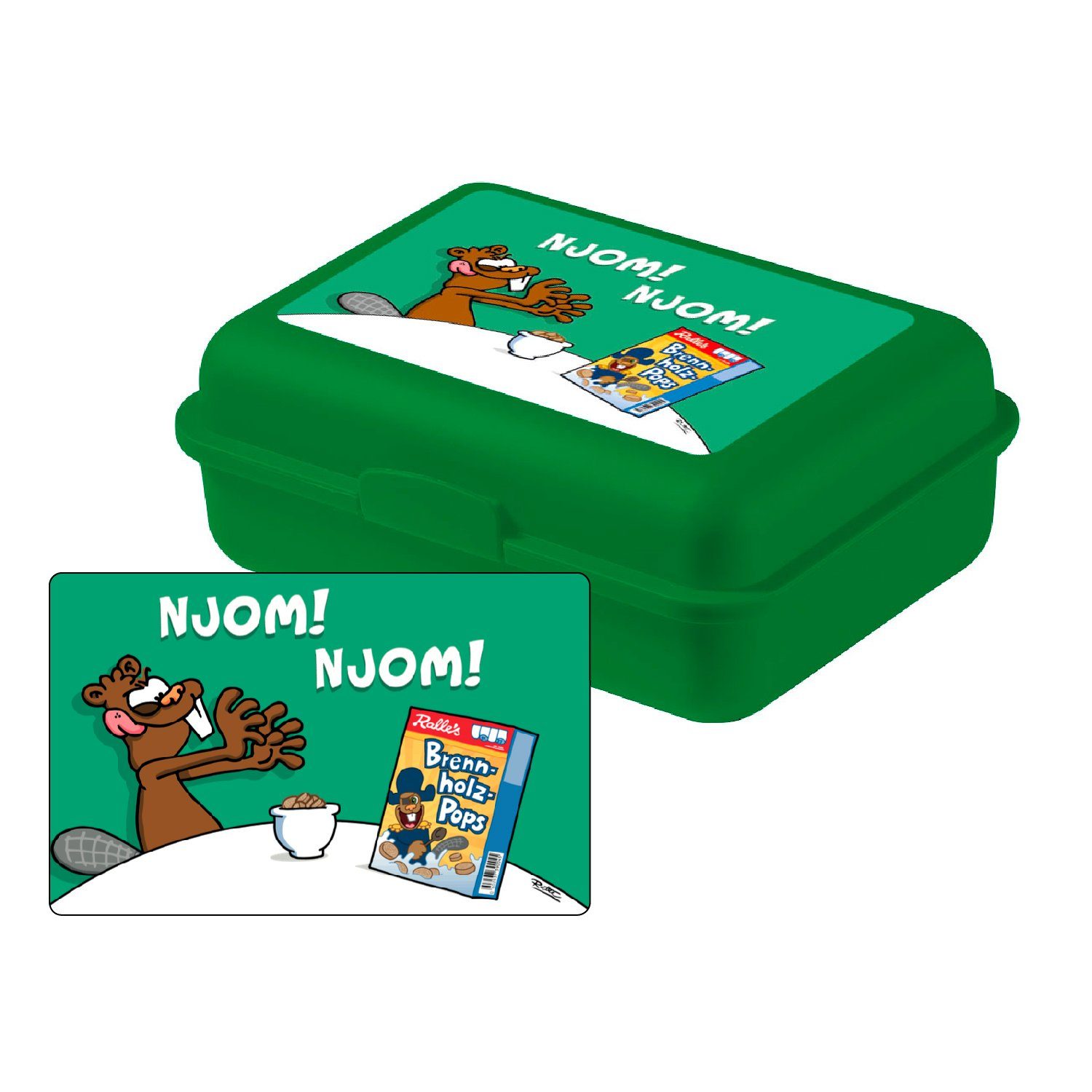 United Labels® Lunchbox Ralph Ruthe Brotdose Biber Njom Njom