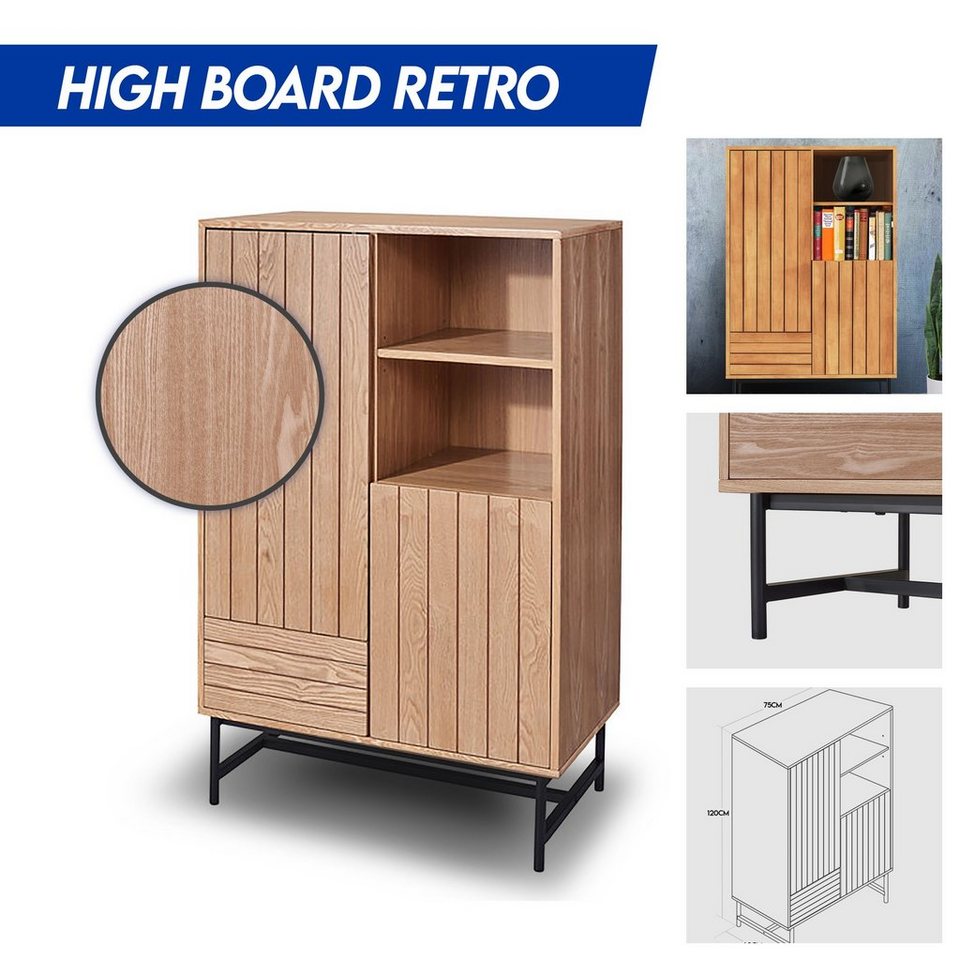Dm Handel Highboard Kommode Aufbewahrungsschrank Sideboard Sideboard