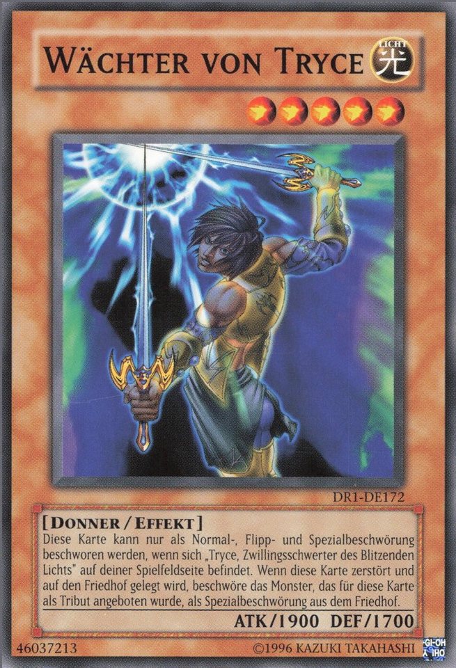 Recollectibles Sammelkarte Yugioh Karte Wächter Von Tryce Deutsch Yu