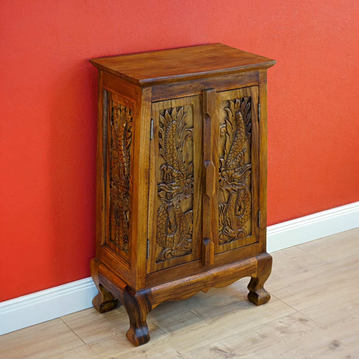 Kinaree Beistellschrank Akazie Massivholz Schrank handgefertigt in Thailand, verschiedne Größen ...