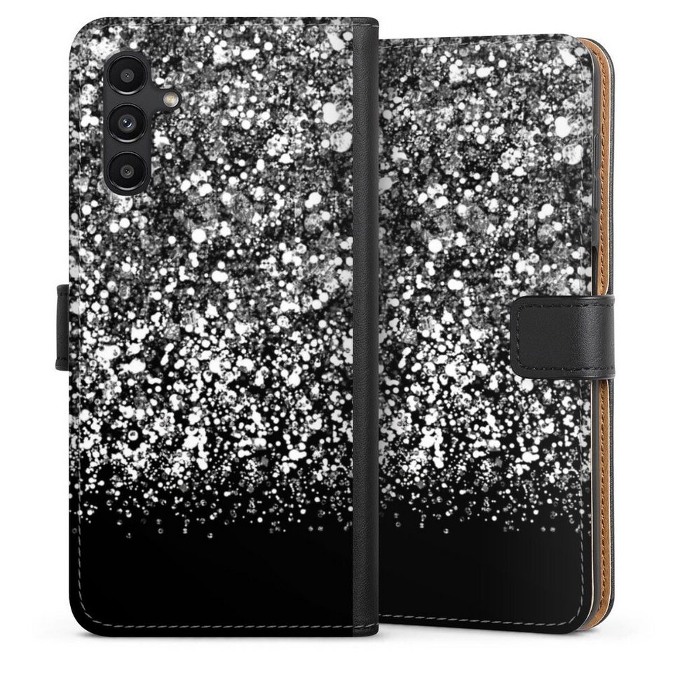 Deindesign Handyhülle Glitzer Look Schneeflocken Muster Snow Fall