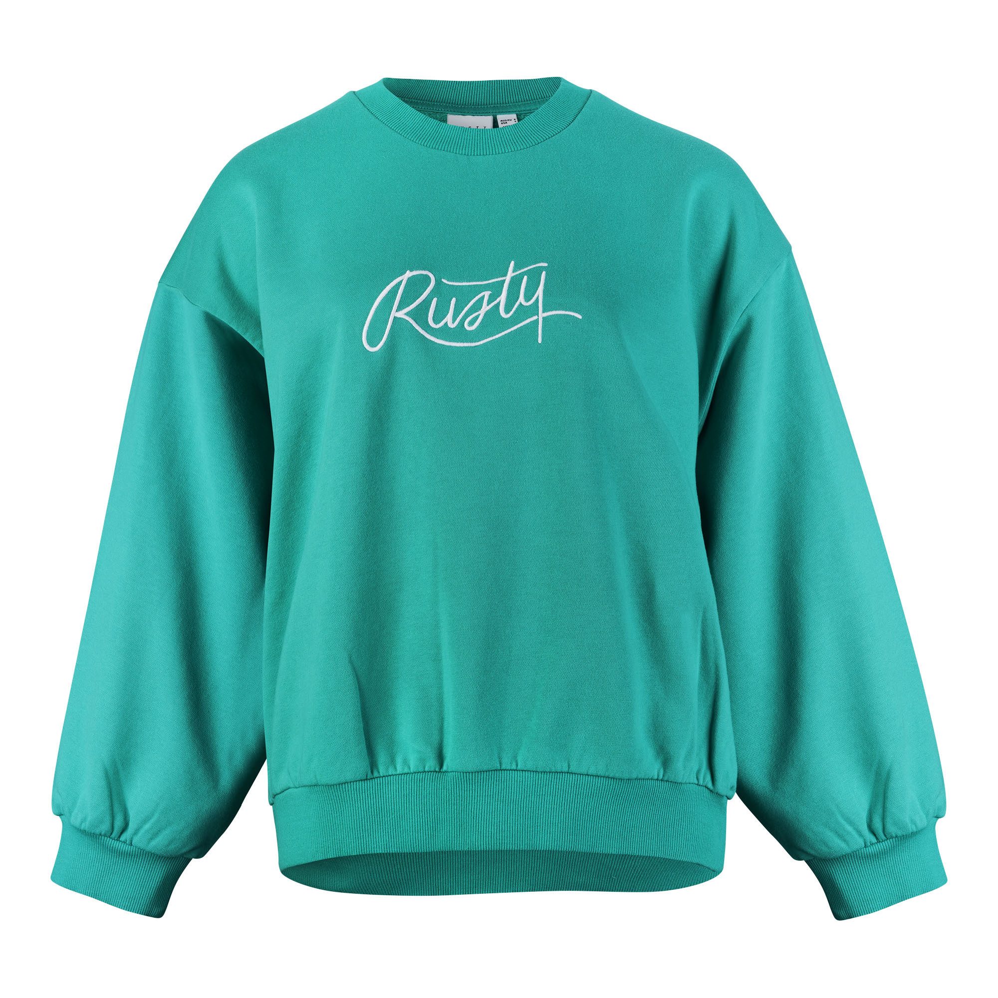 Rusty Sweatshirt RUSTY SCRIPT OVERSIZE CREW NECK FLEECE