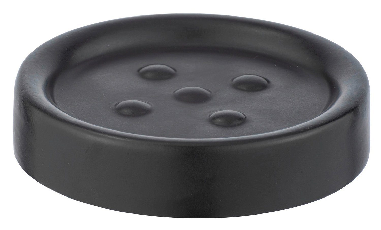 Wenko Seifenablage Seifenablage Polaris Schwarz Ø 11 Cm Ø 11 Cm
