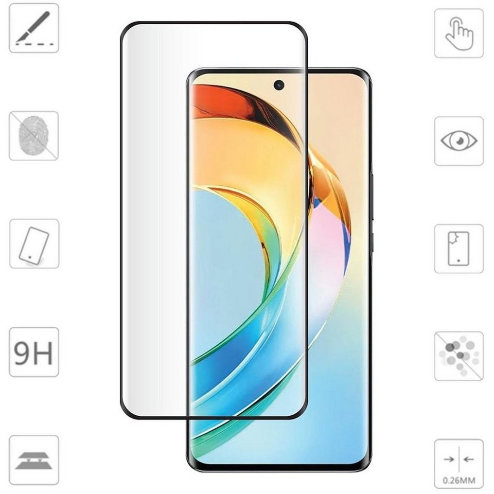 Wigento Handyhülle Für Honor Magic 6 Lite 4d Curved Premium 03 Mm H9