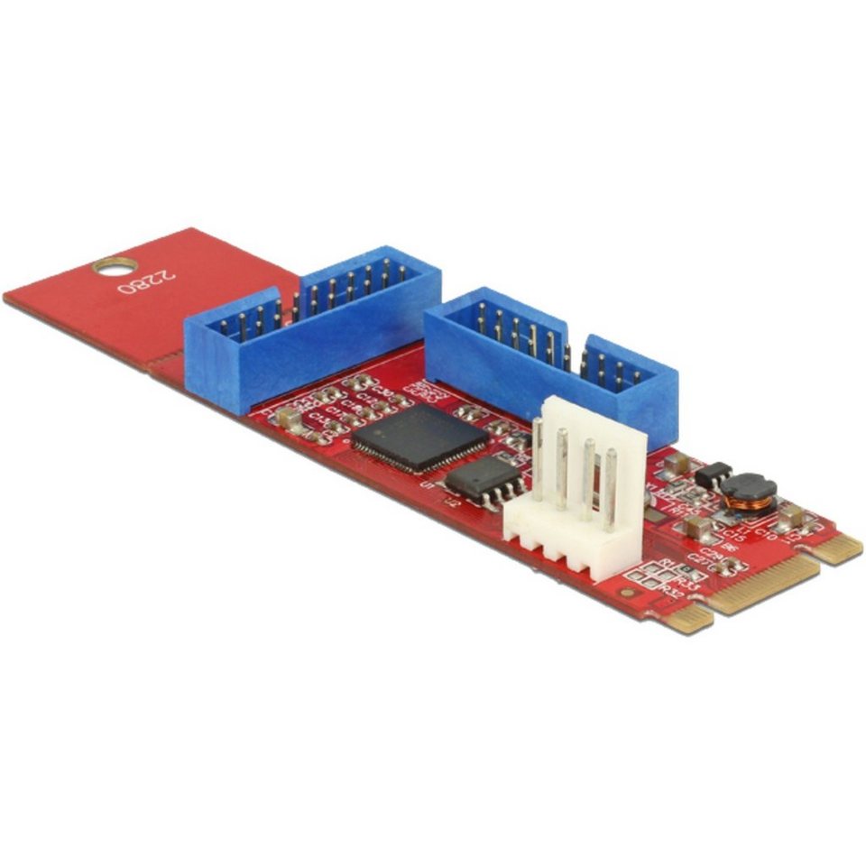 Delock DeLOCK M.2 Key B+M Stecker > 2 x USB 3.0 Mainboard, Anschlüsse ... Delock DeLOCK M.2 Key B+M Stecker > 2 x USB 3.0 Mainboard, Anschlüsse ...