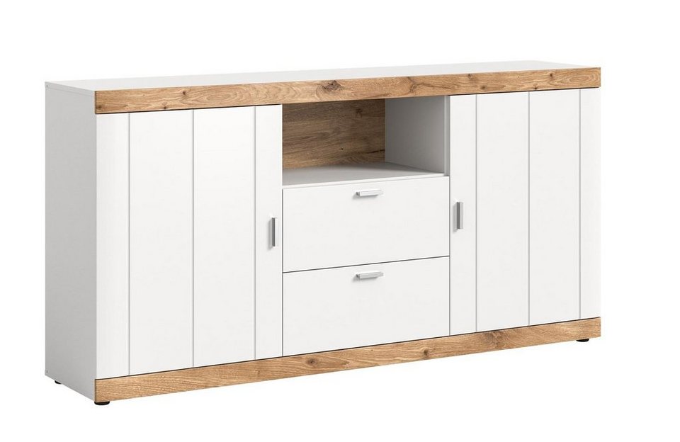 Ebuy24 Sideboard Laredo Sideboard 2 Türen 2 Schubladen 1 Ablage M
