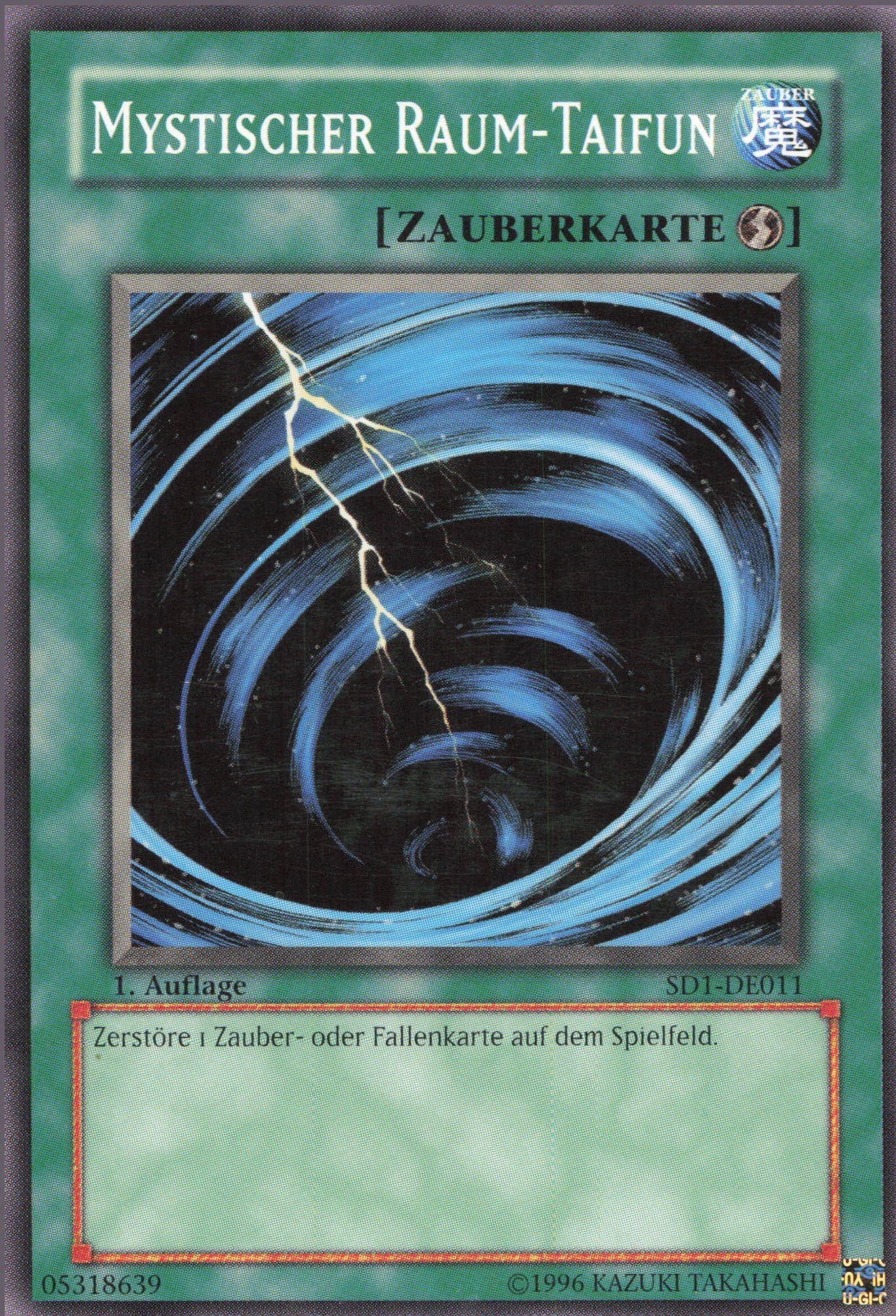 Recollectibles Sammelkarte Yugioh Karte Mystischer Raum Taifun Deutsch