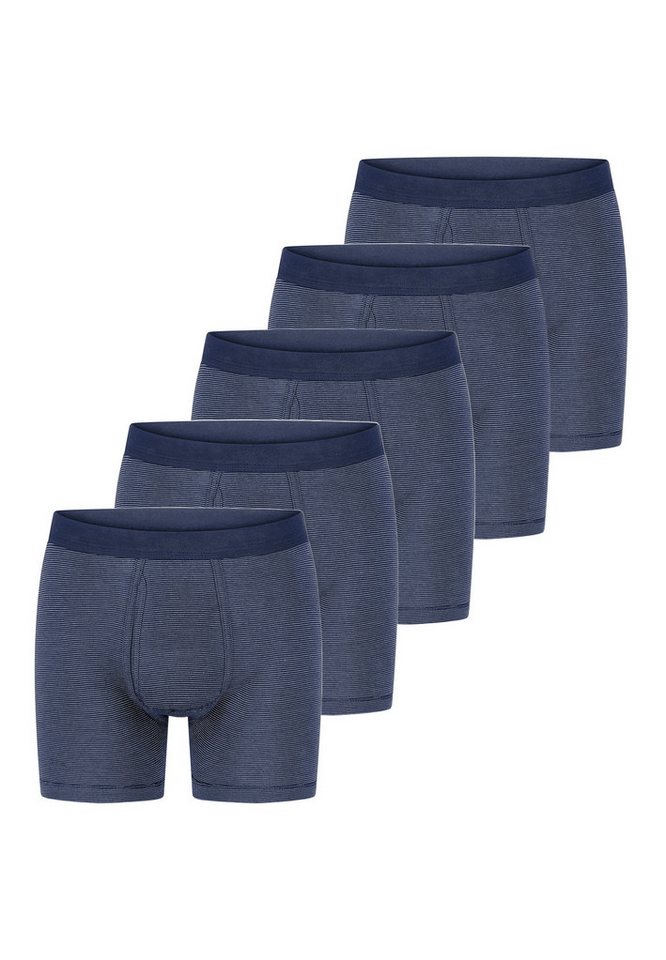 Esge Die Wäsche Macher Retro Boxer 5er Pack Feinripp Ringel Spar