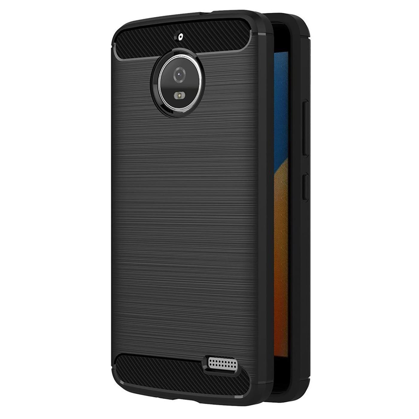Coolgadget Handyhülle Carbon Handy Hülle 5 Zoll Robuste Telefonhülle