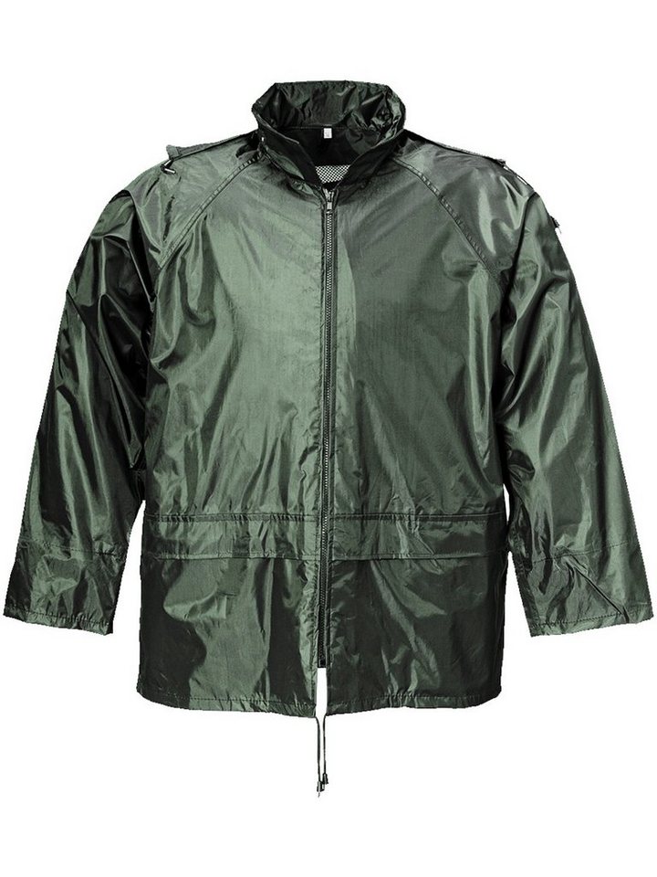 Terrax Workwear Regenjacke Regenjacke Oliv Wasserdicht