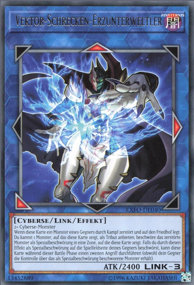 Recollectibles Sammelkarte Yugioh Karte Vektor Schrecken