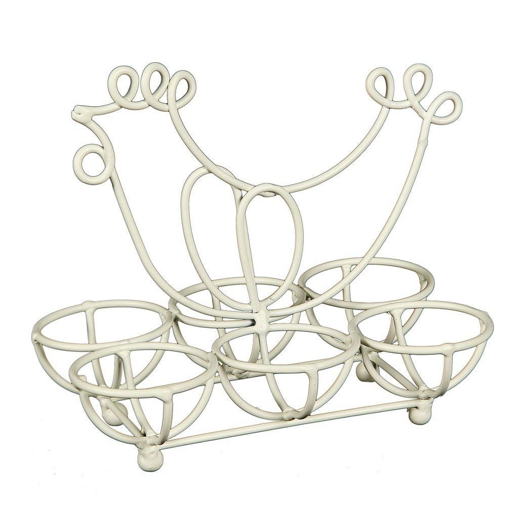 Linoows Eierbecher Eierständer, Eierkorb, Retro Eierhalter aus Metall ...