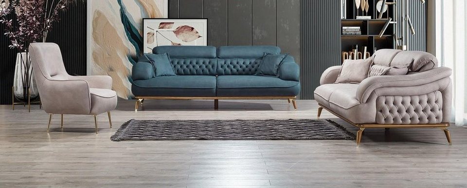 Jvmoebel Wohnzimmer Set Luxus Garnitur Set Sofagarnitur 331 Sitzer
