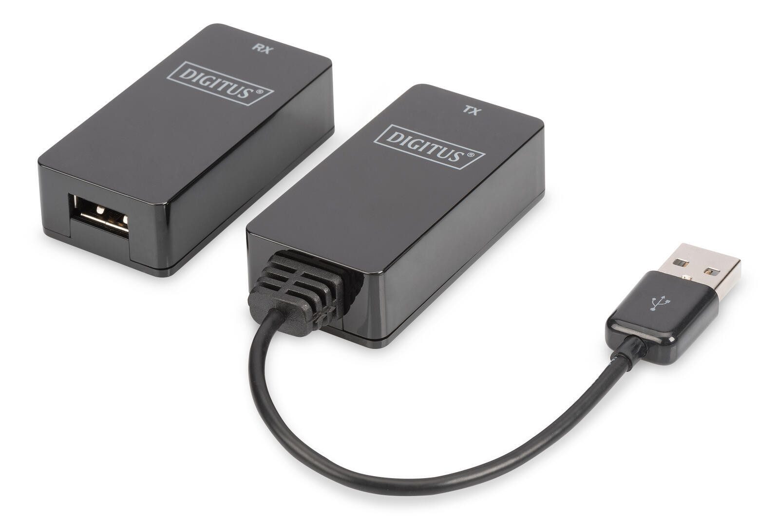 Digitus USB 2 Extender, über Cat5/5e/6 (UTP, STP or SFT) Kabel, RJ45 DA ...