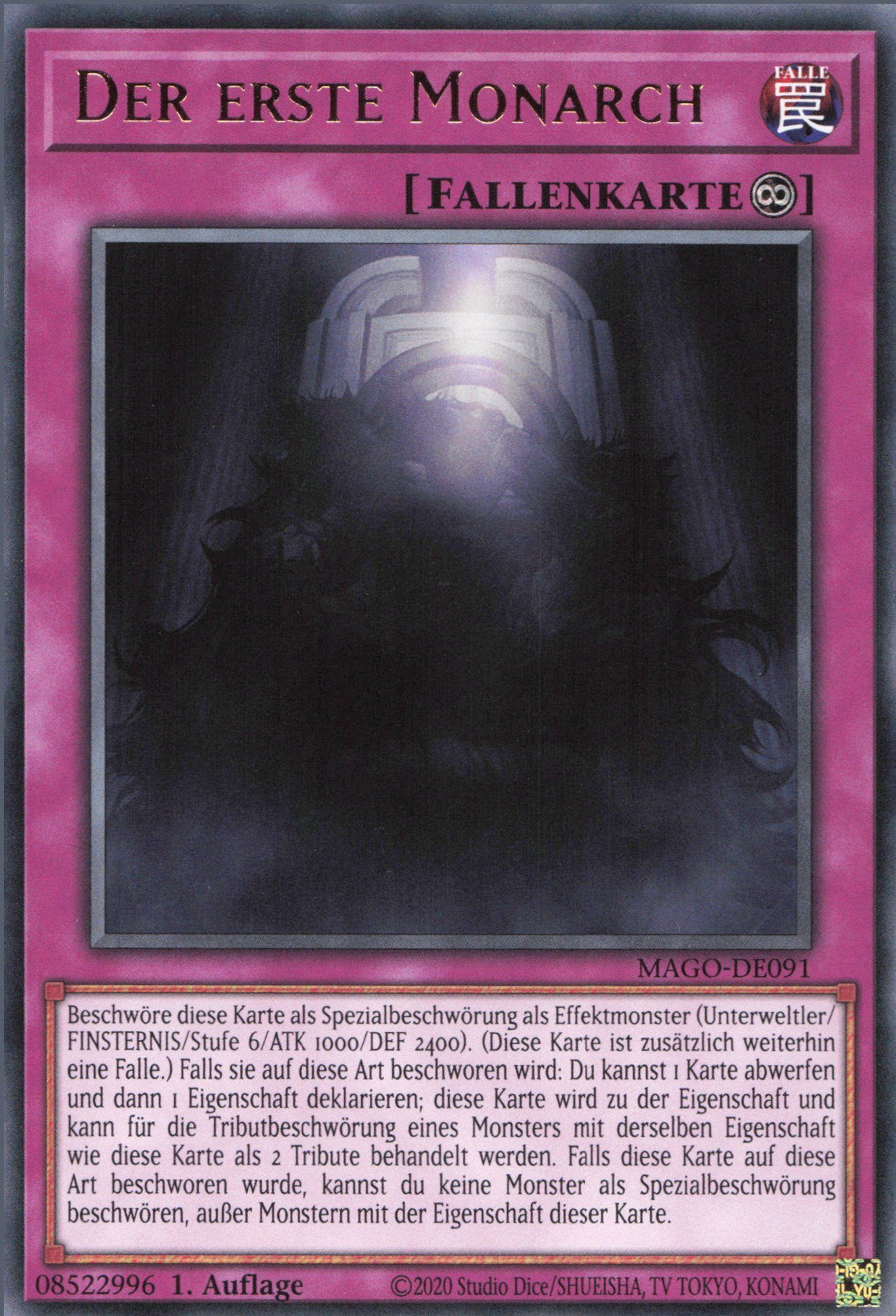 Recollectibles Sammelkarte Yugioh Karte Der Erste Monarch Deutsch Yu