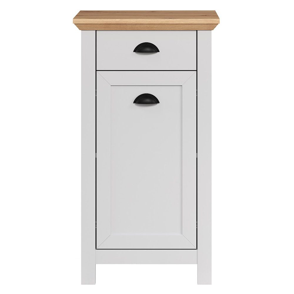 Lomadox Unterschrank Licata 19 Badezimmer In Lichtgrau Mit Artisan