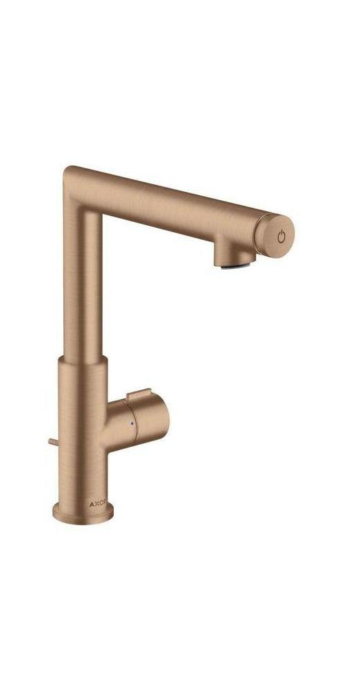 Hansgrohe Badarmatur Select Waschtischmischer Axor Uno 220 Brushed Red Gold