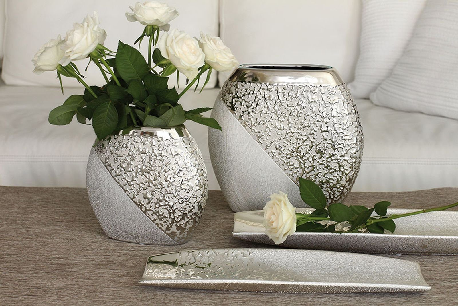 Gilde Dekoschale Keramik Schale Grace Ve 2 Bxhxl 49 Cm X 4 Cm X 12