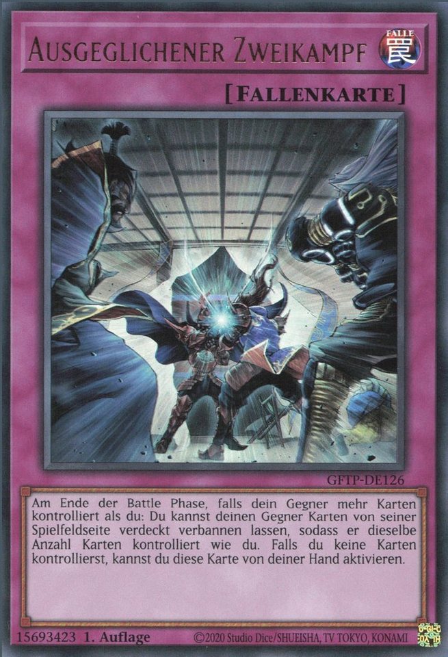 Recollectibles Sammelkarte Yugioh Karte Ausgeglichener Zweikampf