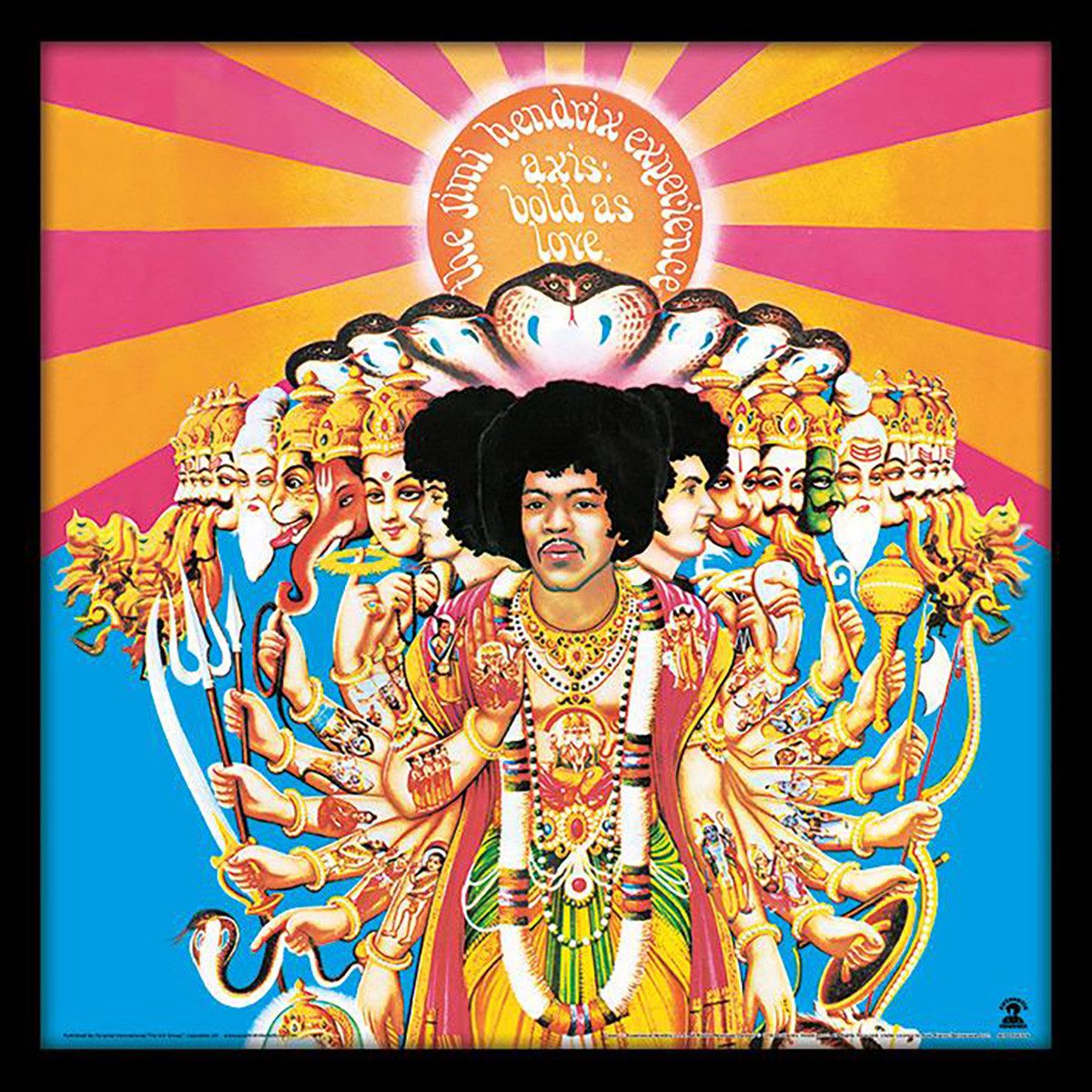 Kunstdruck Jimi Hendrix. Axis Bold as Love.